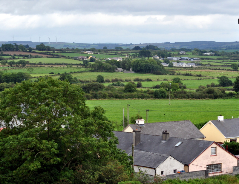 Views of Moyvane from the top of the Church - Moyvane - The Middle Plain