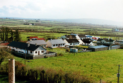 Aerial Views of the Village - Moyvane - The Middle Plain