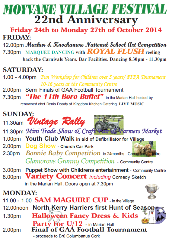 2014 Moyvane Village Festival - Moyvane - The Middle Plain